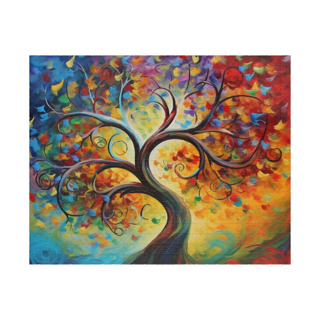 Puzzle Jigsaw Puzzle Tree Puzzle Puzzle for Adults - Etsy