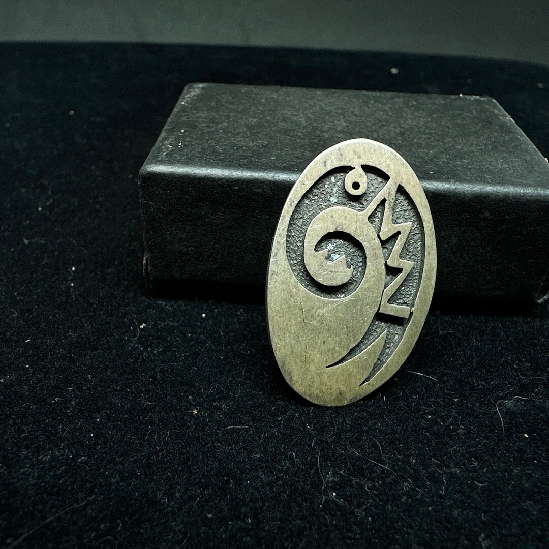 Vintage Old Pawn Sterling Silver Overlay Bird Pendant MARKED - Etsy