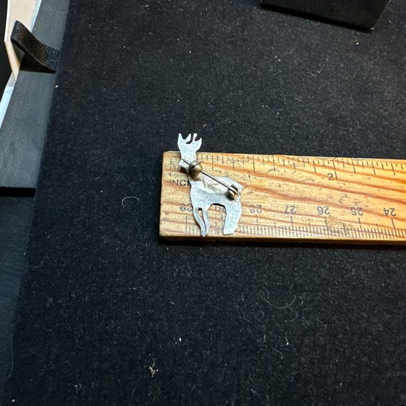 Vintage Sterling Silver with Turquoise Pronghorn Ante… - Gem