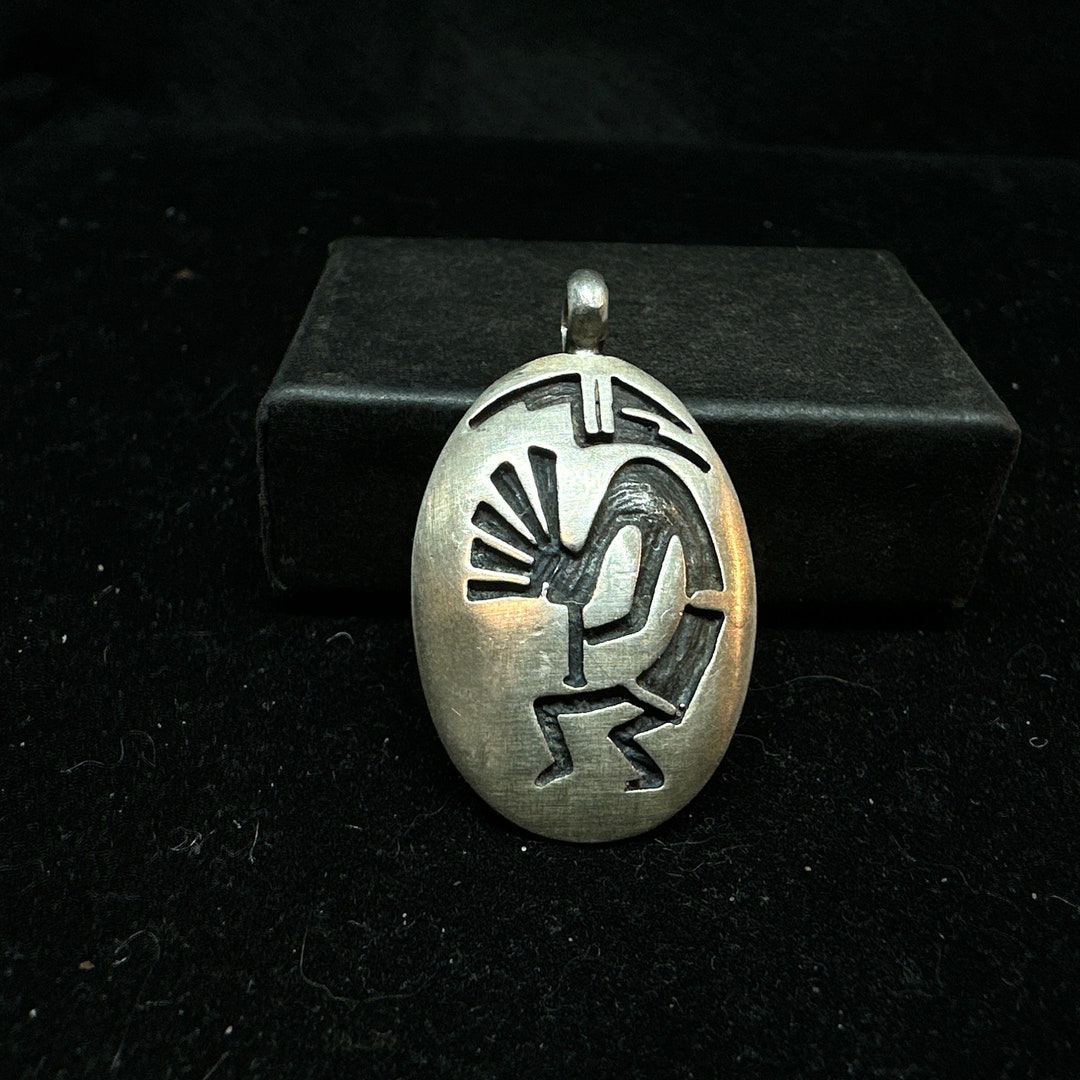 Vintage Old Pawn Sterling Silver Overlay Kokopelli Pendant MARKED - Etsy