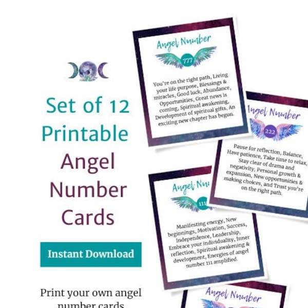 Angel Number Oracle Deck - Etsy