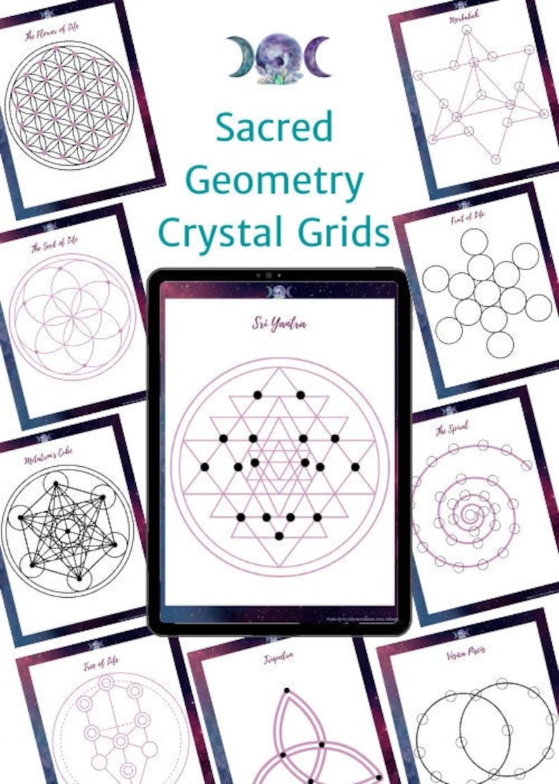 Sacred Geometry Crystal Grids - Etsy