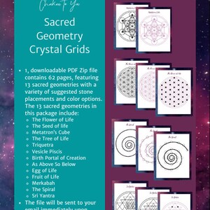 Sacred Geometry Crystal Grids - Etsy