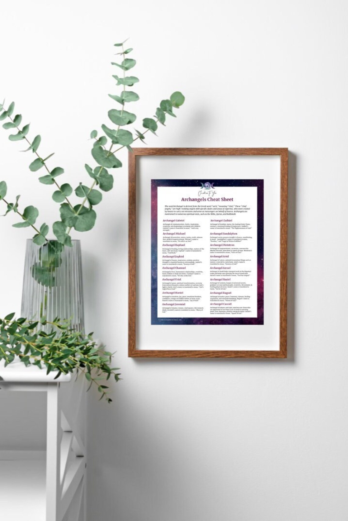 Archangels Cheat Sheet - Etsy