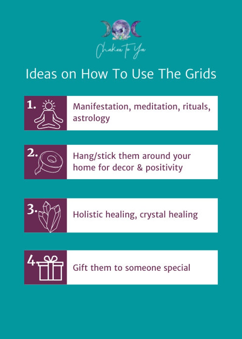 Sacred Geometry Crystal Grids - Etsy