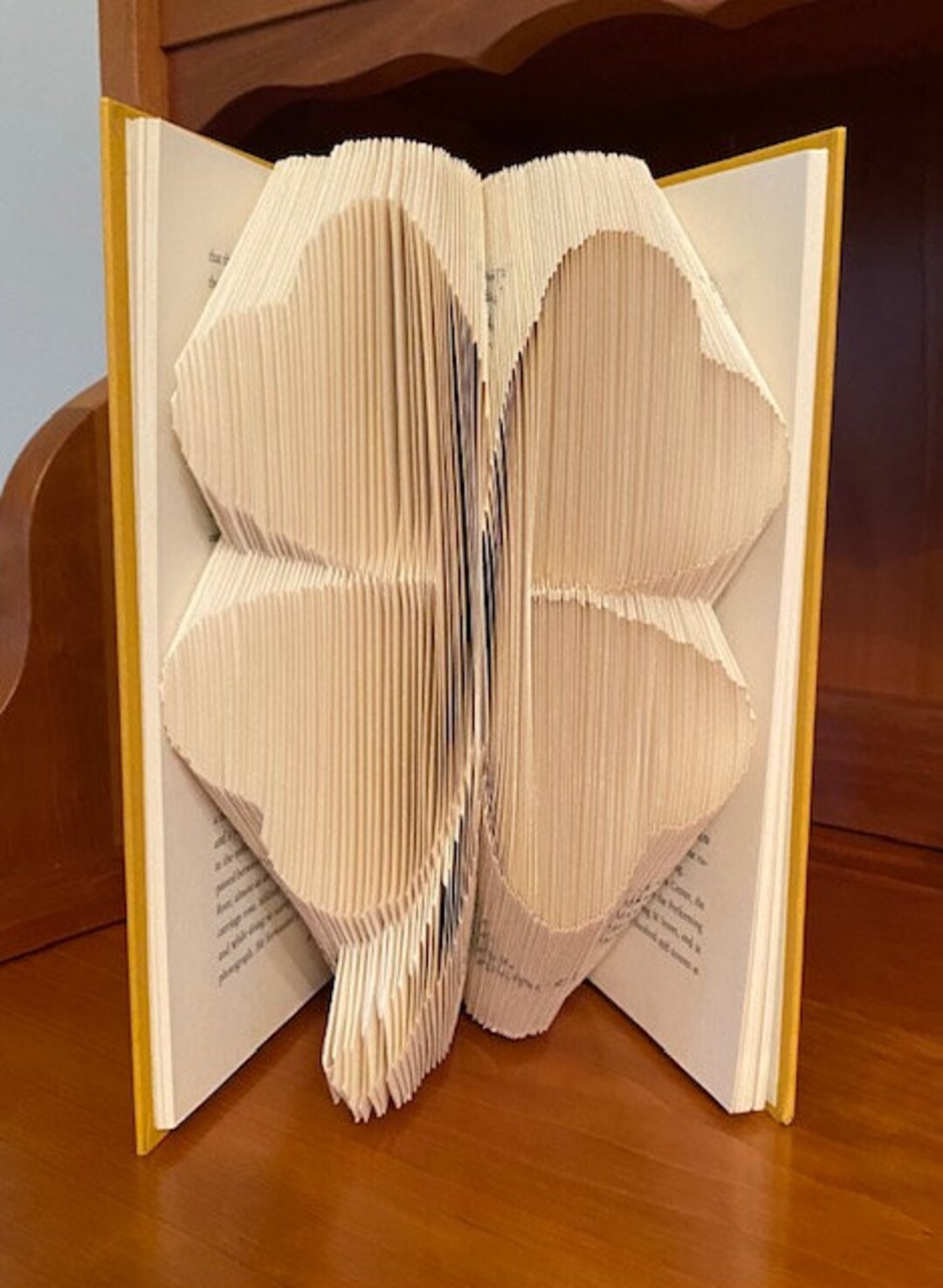 4 Leaf Clover Book Folding Pattern - Measure, Mark and Fold - Etsy