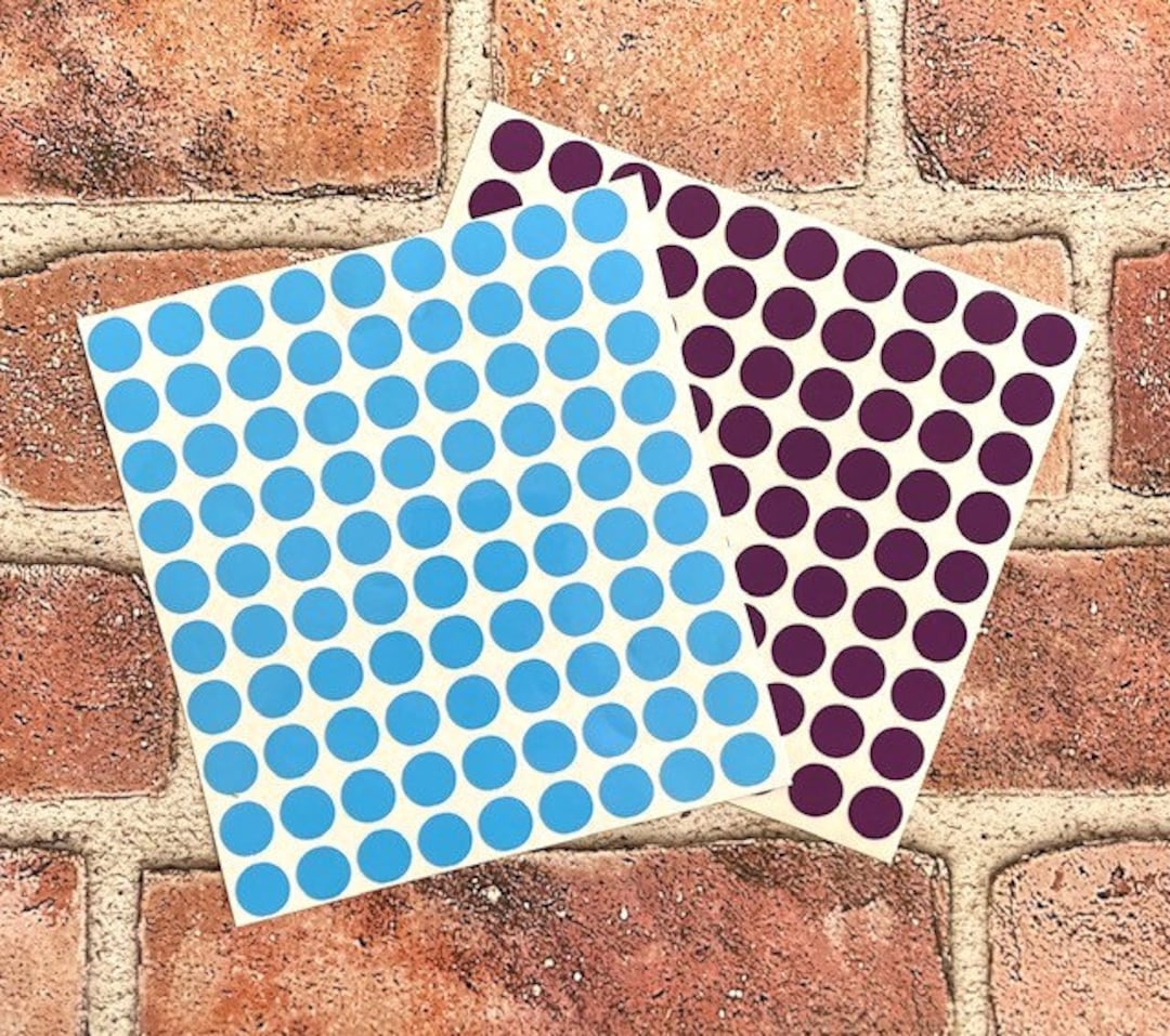 Vinyl Dots .5 90 Dots per Sheet for Journaling - Etsy
