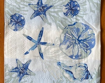 Decoupage Napkins Beach - Etsy