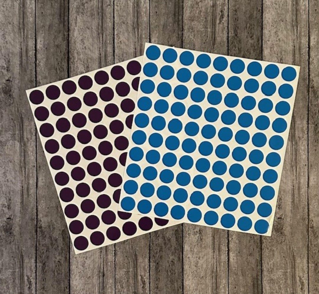 Vinyl Dots - .5" (90 Dots per Sheet) for Journaling, Planners ...