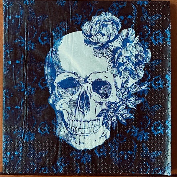 Skull Decoupage - Etsy