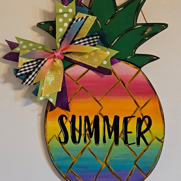 Pineapple Door Hanger - Etsy