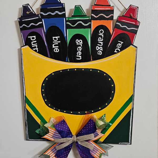 Crayon Wreath - Etsy