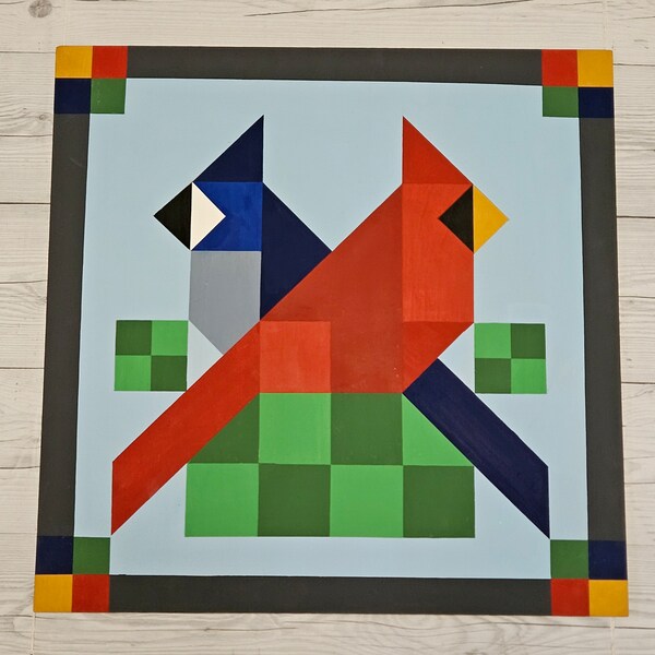 Cardinal Barn Quilts - Etsy