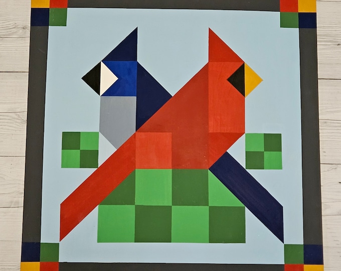 Cardinal Barn Quilt, Blue Bird Barn Quilt, Bird Barn Quilt,farmhouse ...