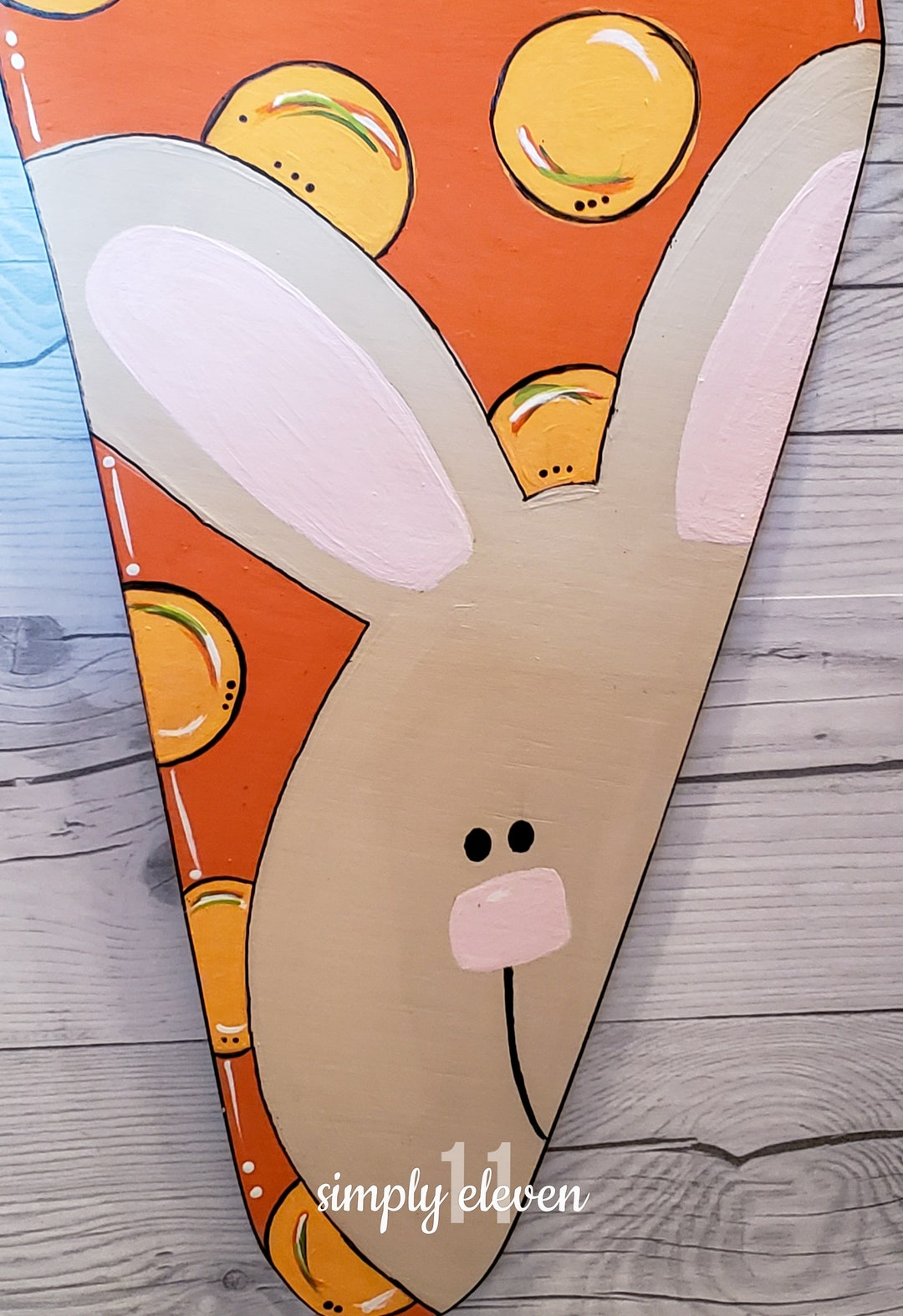 Easter Door Hanger, Spring Door Decoration, Carrot Door Decor, Easter ...