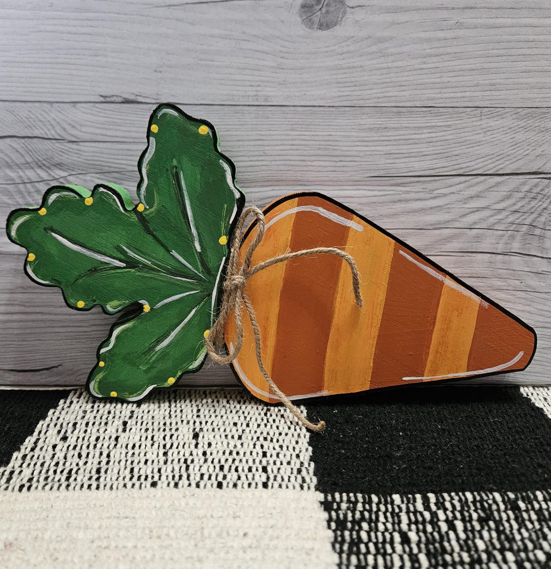 Carrot Home Decor, Free Standing Carrot, Tiered Tray Carrot, Easter ...