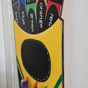 School Door Hanger for Front Door,crayon Box Decor, Classroom ...