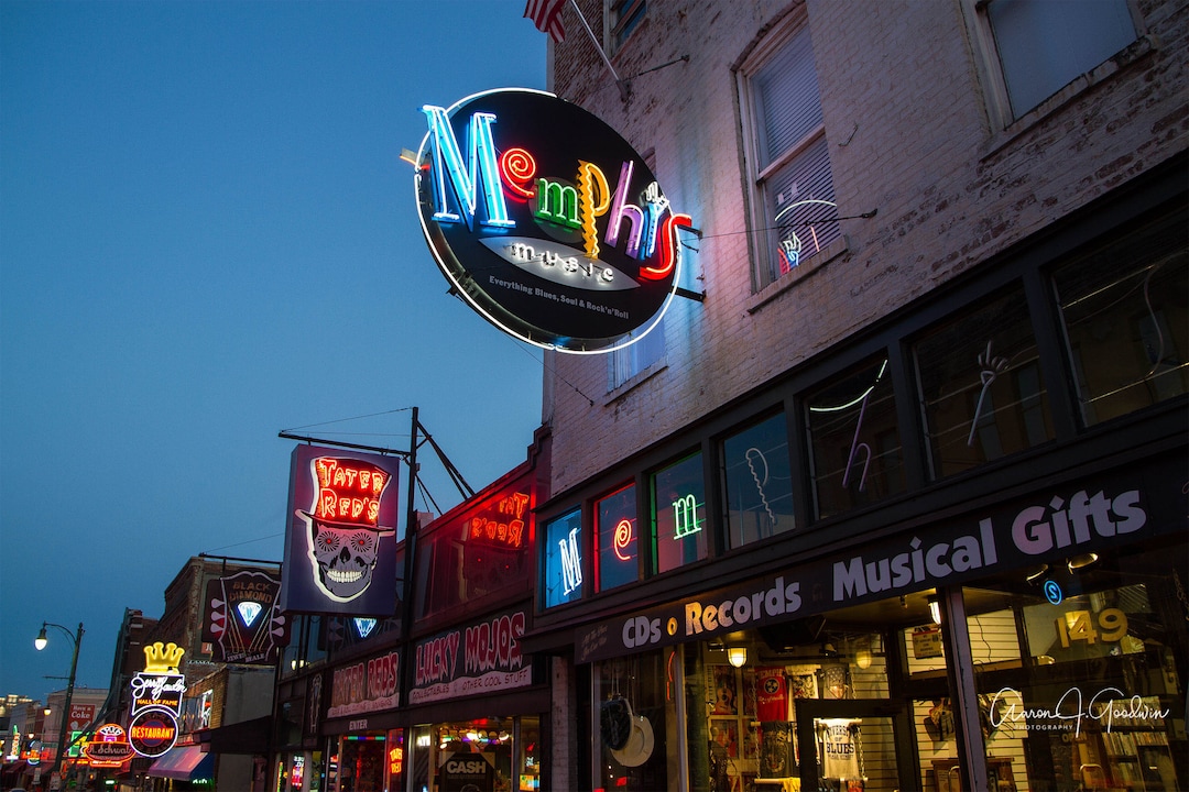 Memphis Beale Street Neon Signs (various Styles) - Etsy