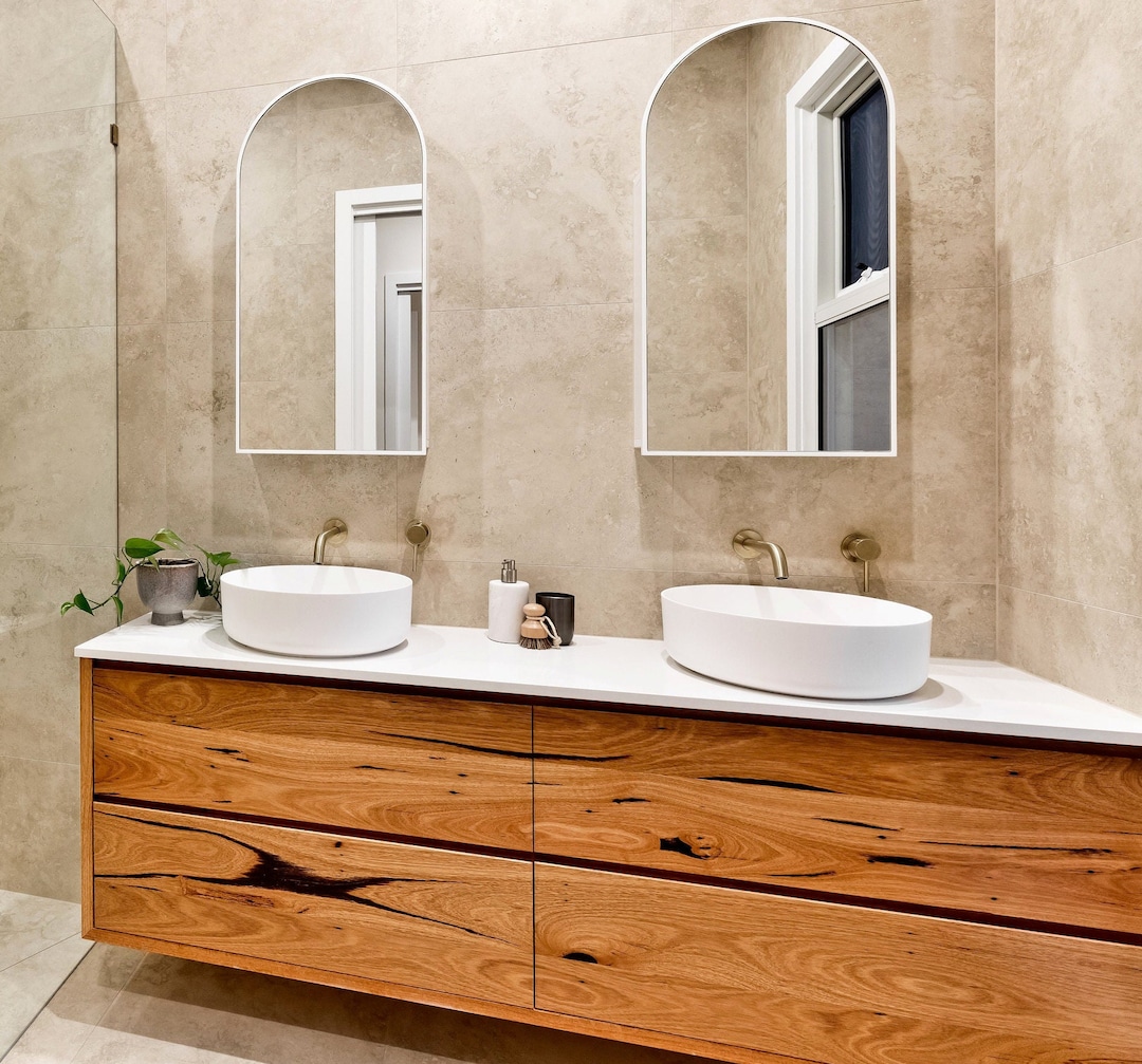 Recycled Timber Bathroom Vanity 1800mm- Custom Made - Etsy