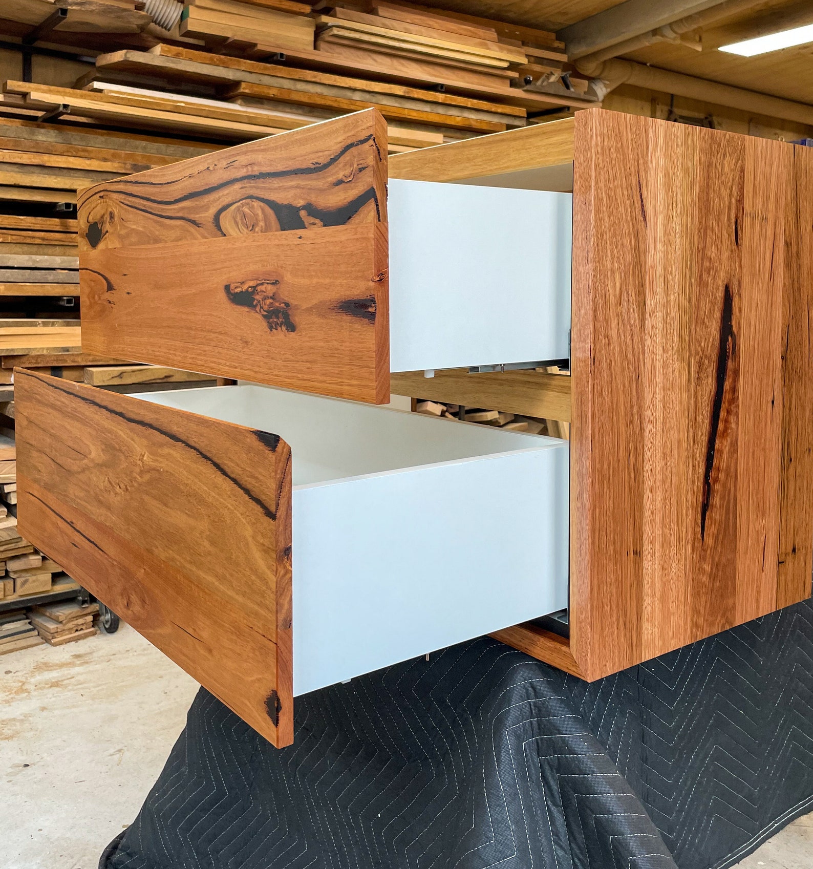 Hardwood Timber Vanity 900mm- Custom Made - Etsy Australia
