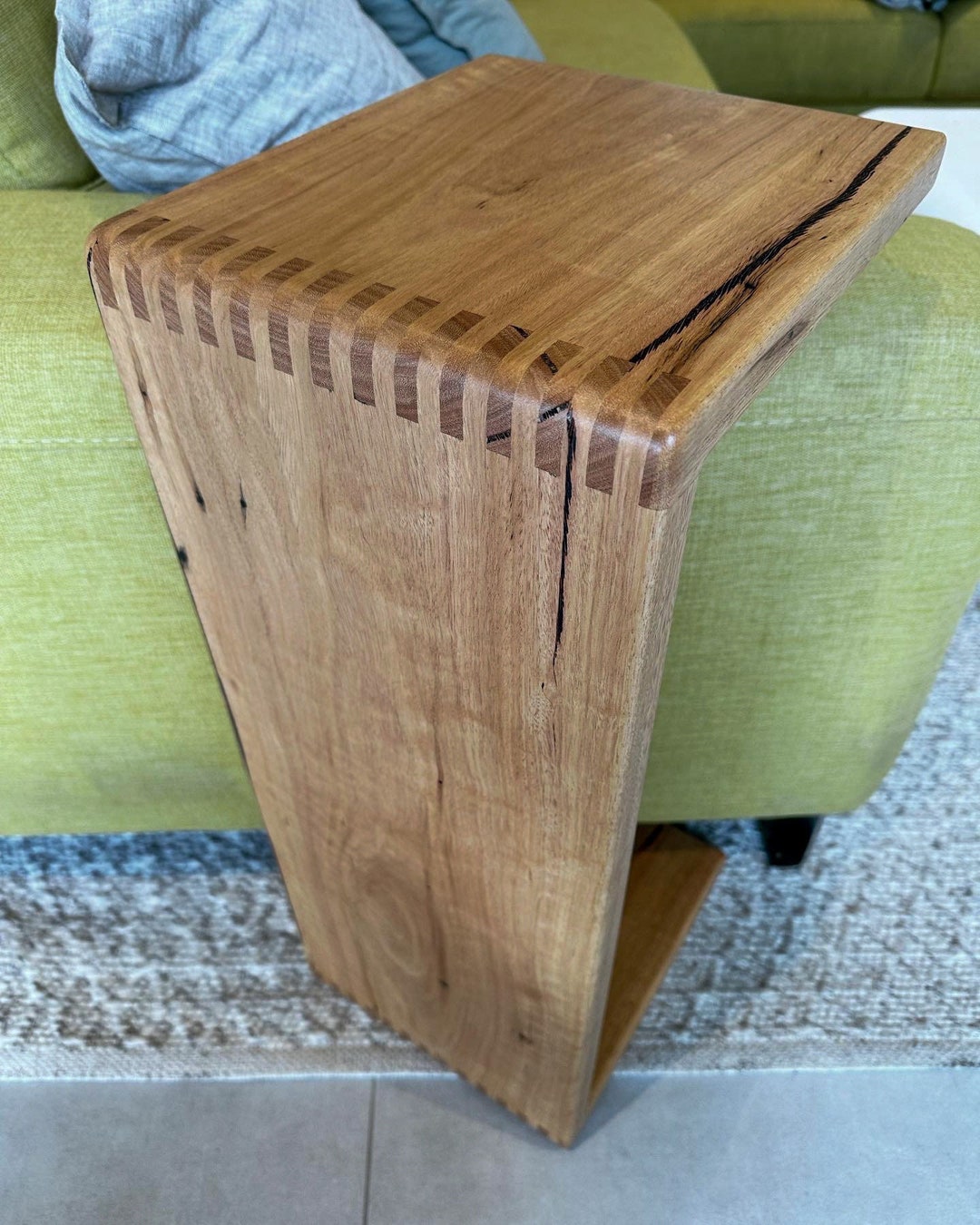 Timber Couch Table With Box Joins Custom Made - Etsy