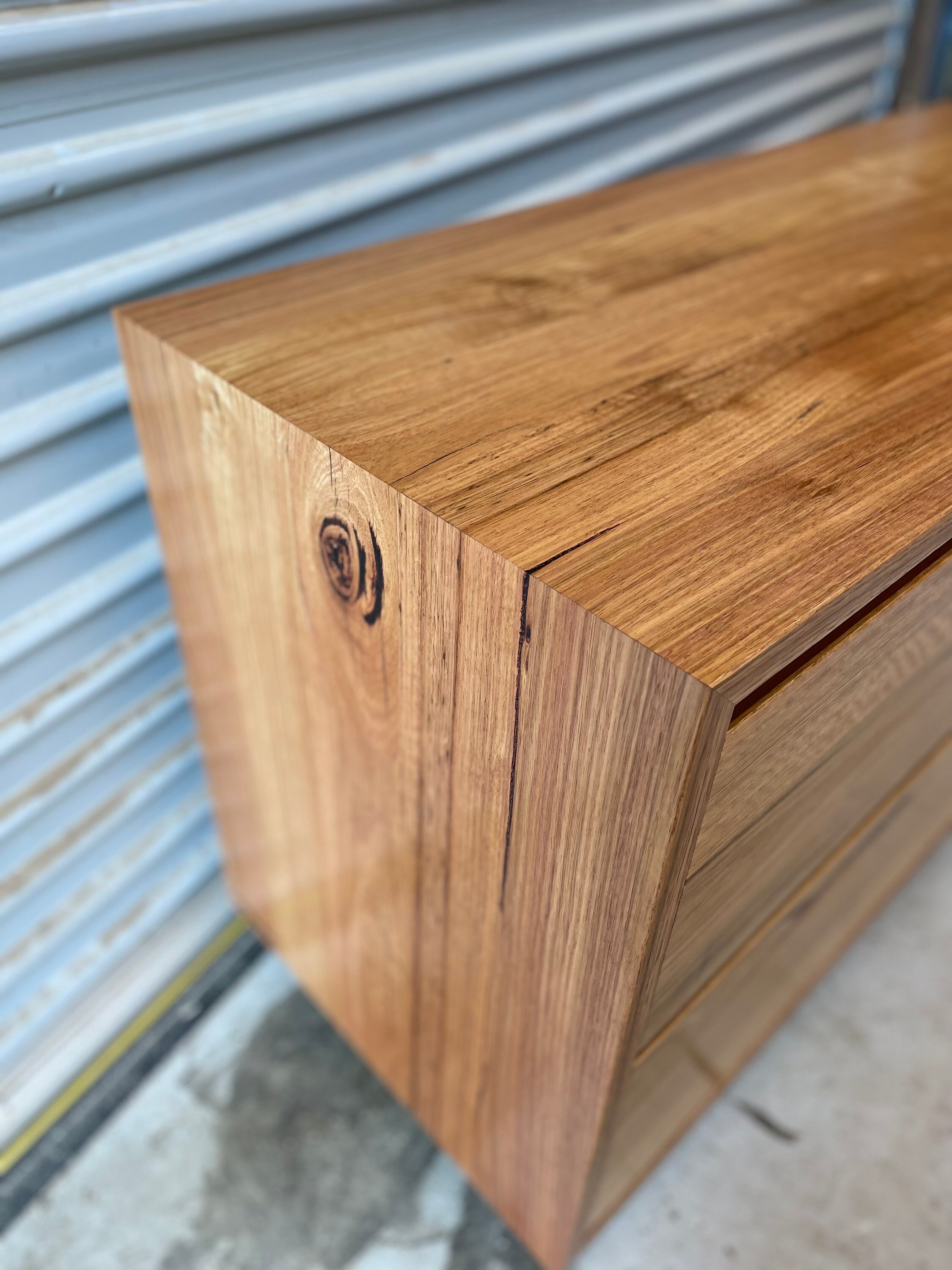 Timber Vanity With Waterfall Edges 1500mm Custom Made - Etsy