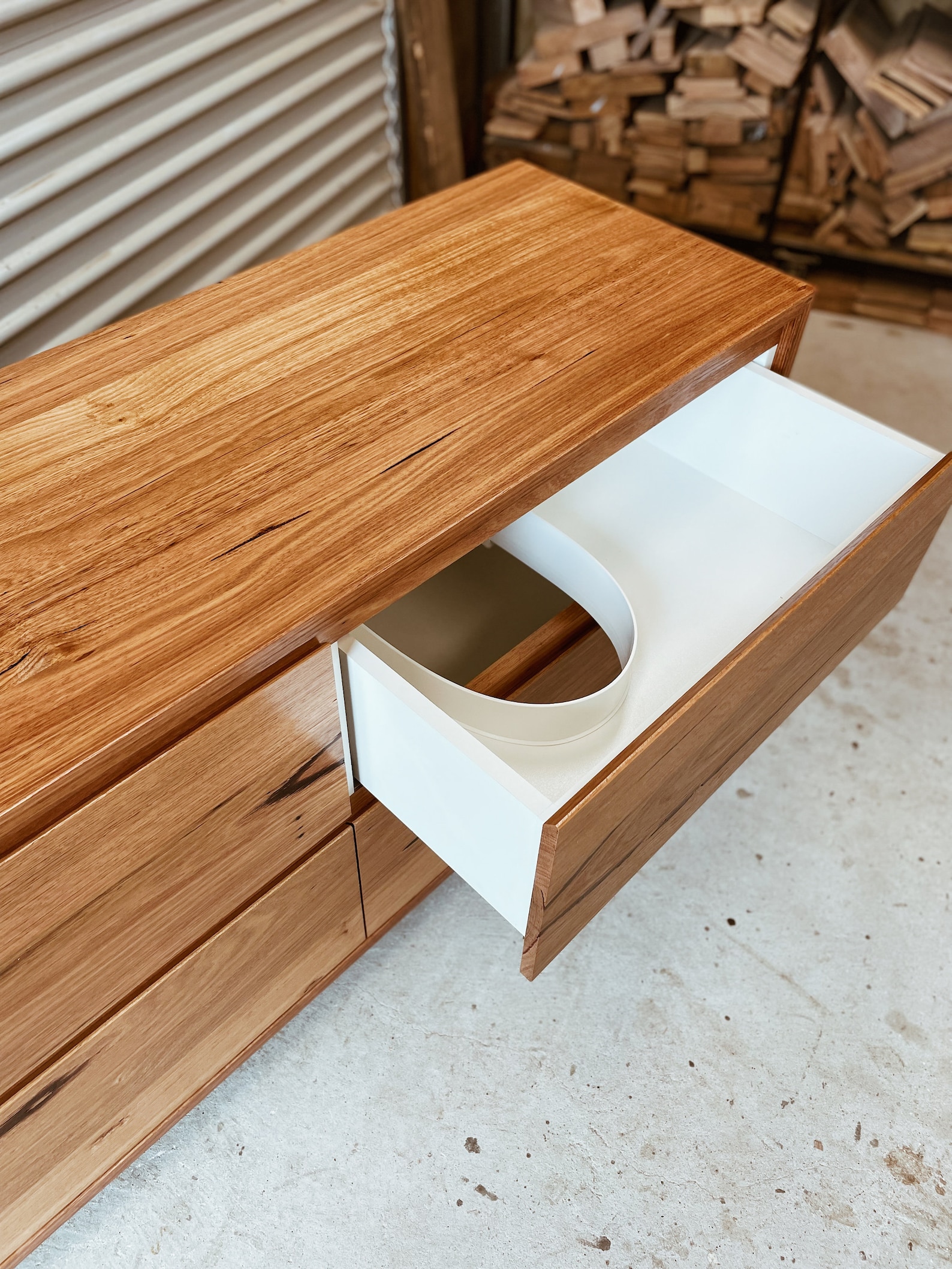 Timber Vanity With Waterfall Edges 1500mm Custom Made - Etsy