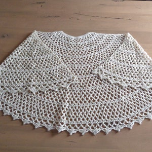 Mesh Lace Shawl Crochet Pattern, Half Circle Shawl, DK Weight Yarn ...