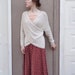 Cross Front Sweater Knitting Pattern, Wrap Front Pullover, Stylish ...
