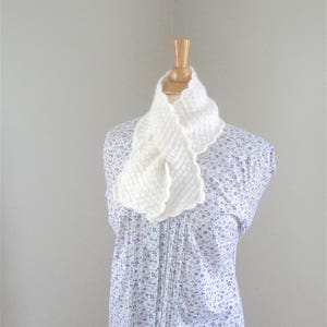 Pull Through Scarf Knitting Pattern, Easy Ascot Neck Warmer, Office ...