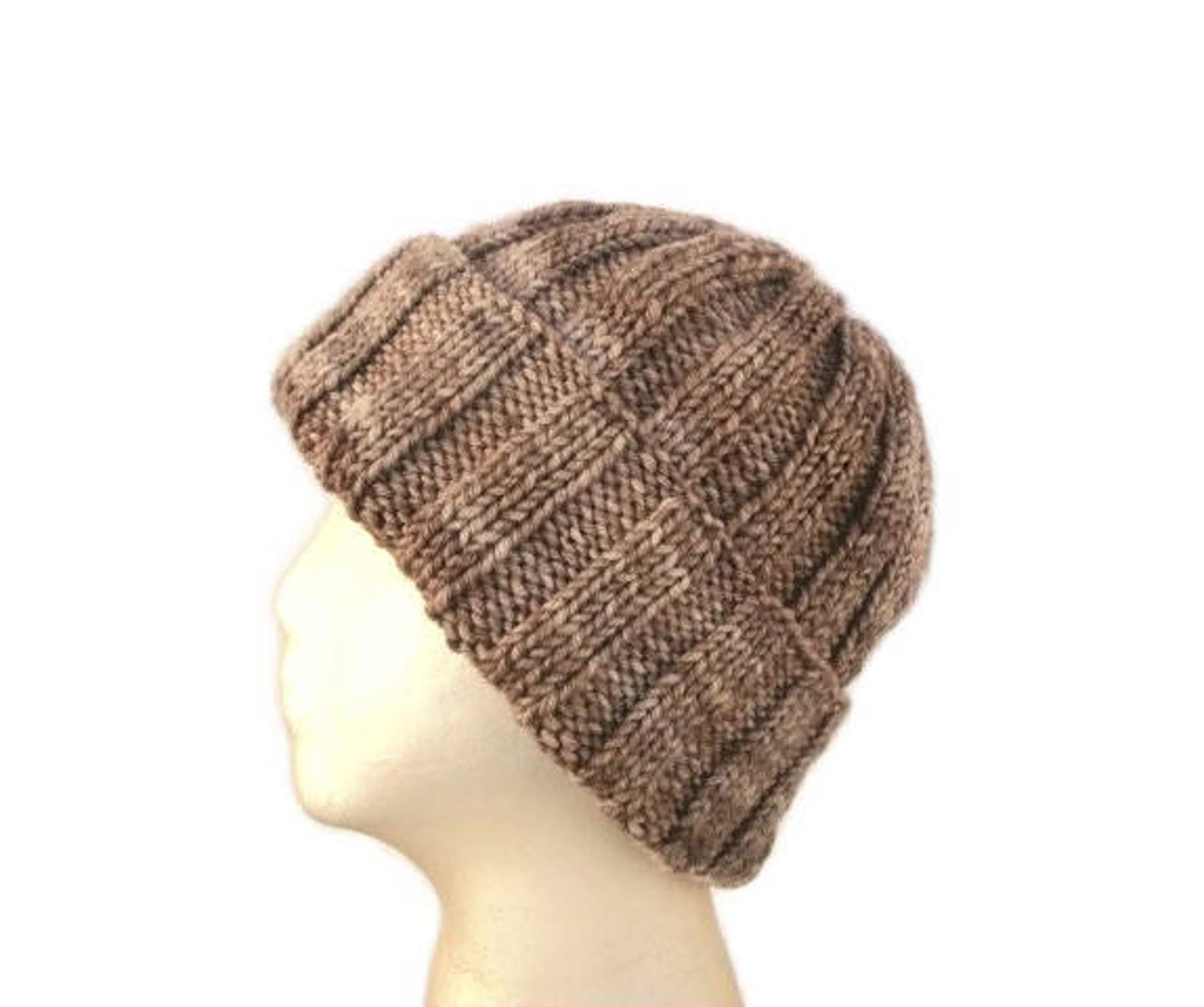 Ribbed Beanie Knitting Pattern Knit Hat Pattern Quick Easy | Etsy