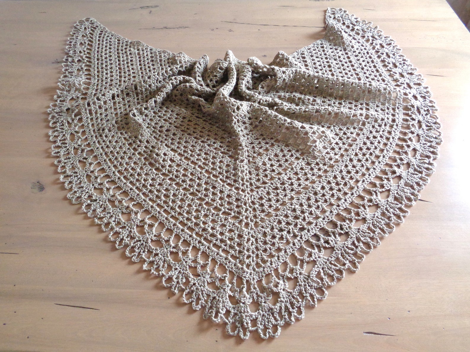 Crochet Shawl Pattern, Top Down, Triangle Shawl, Mesh Texture, Loopy ...