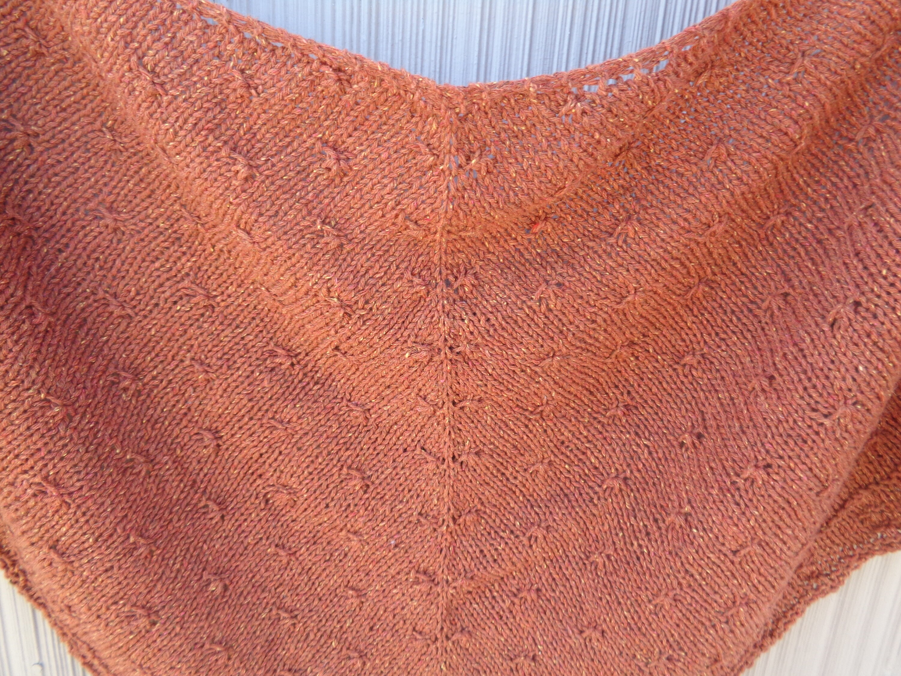 Top Down Shawl With Knot Stitch Knitting Pattern Shoulder - Etsy