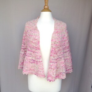 Half Circle Shawl Wrap Knitting Pattern, Butterfly Lace, Pi Shape ...