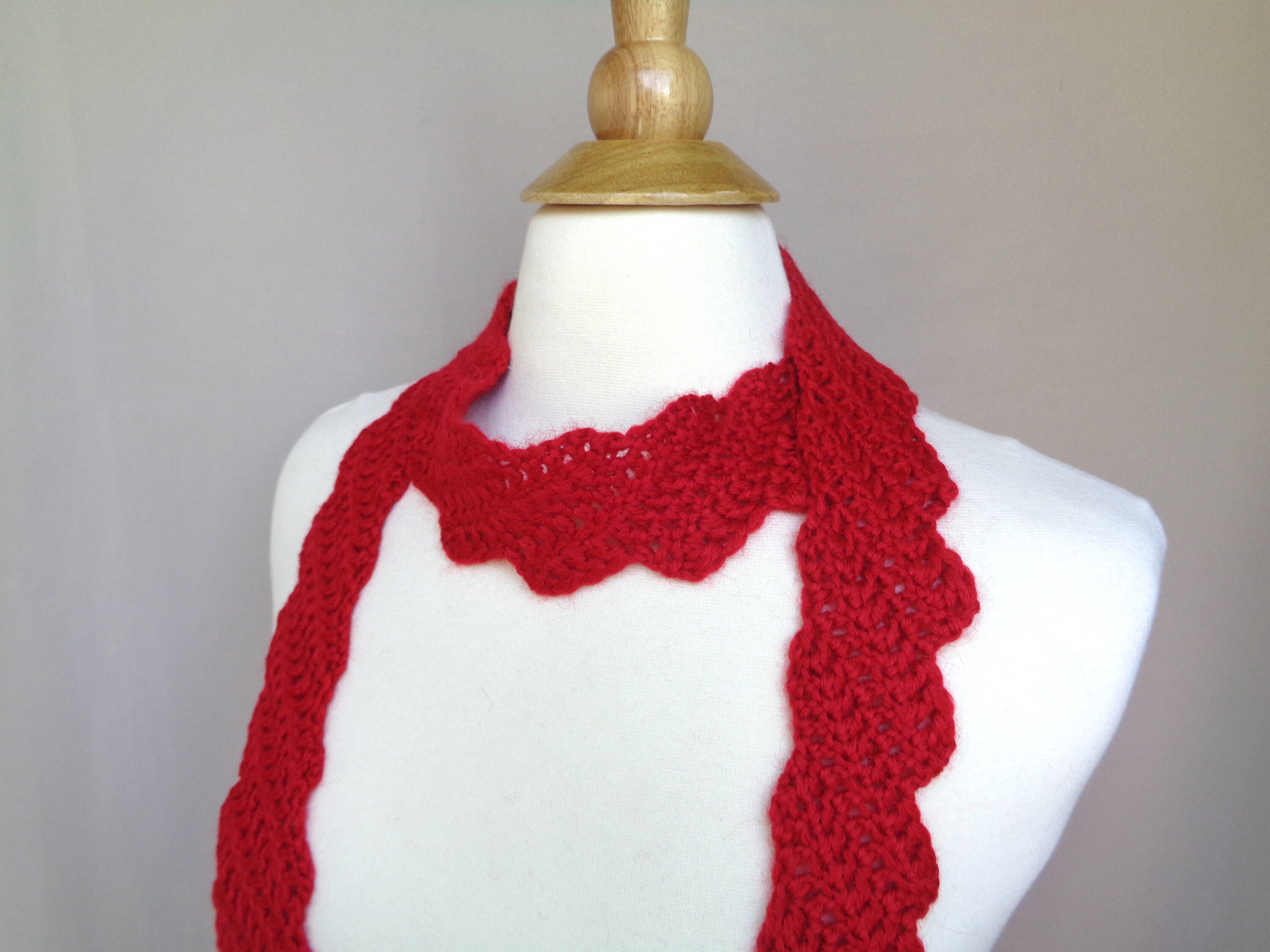 Zigzag Scarf Crochet Pattern Quick Easy Fast Worsted Yarn | Etsy