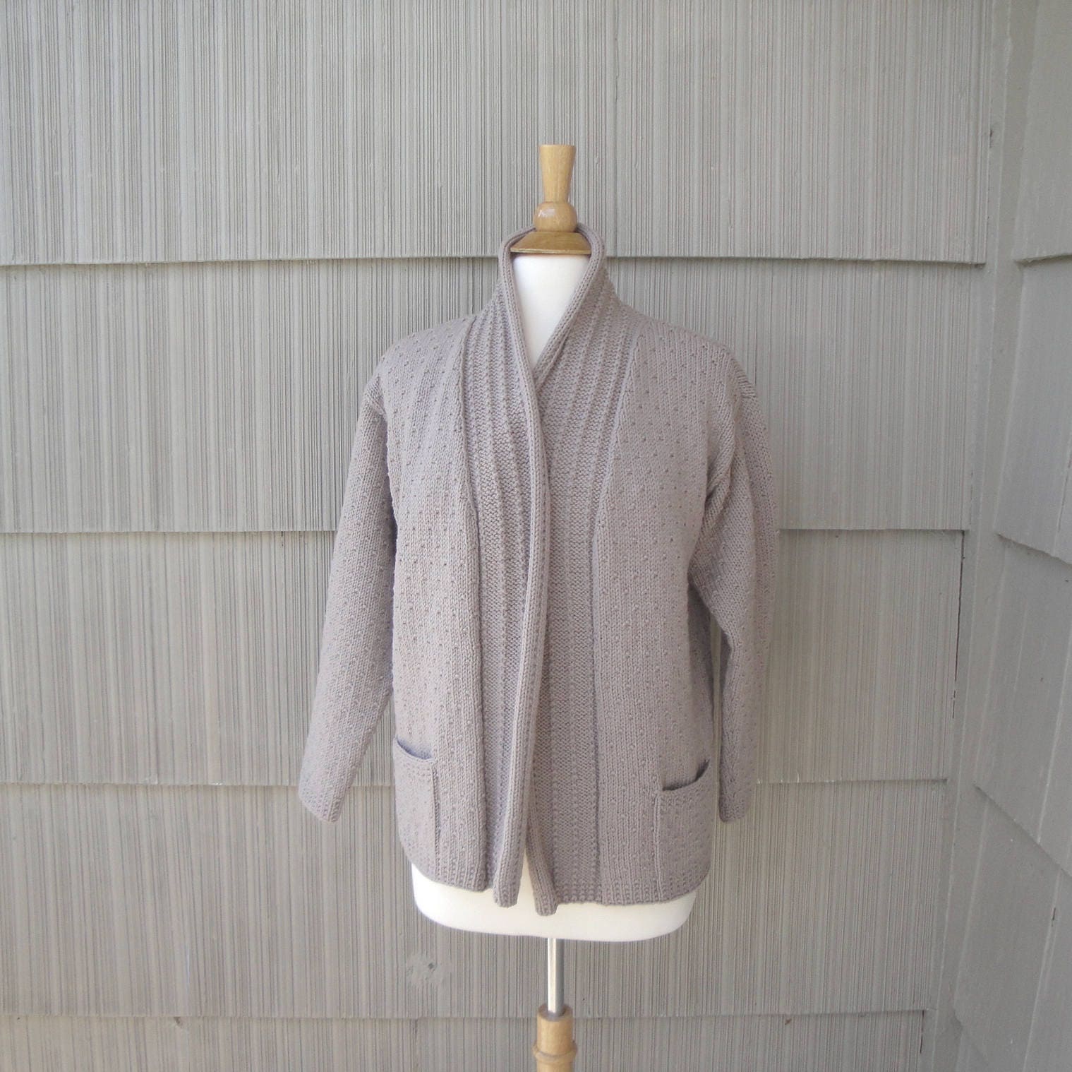 Drape Collar Sweater Knitting Pattern Knit Cardigan Sweater | Etsy