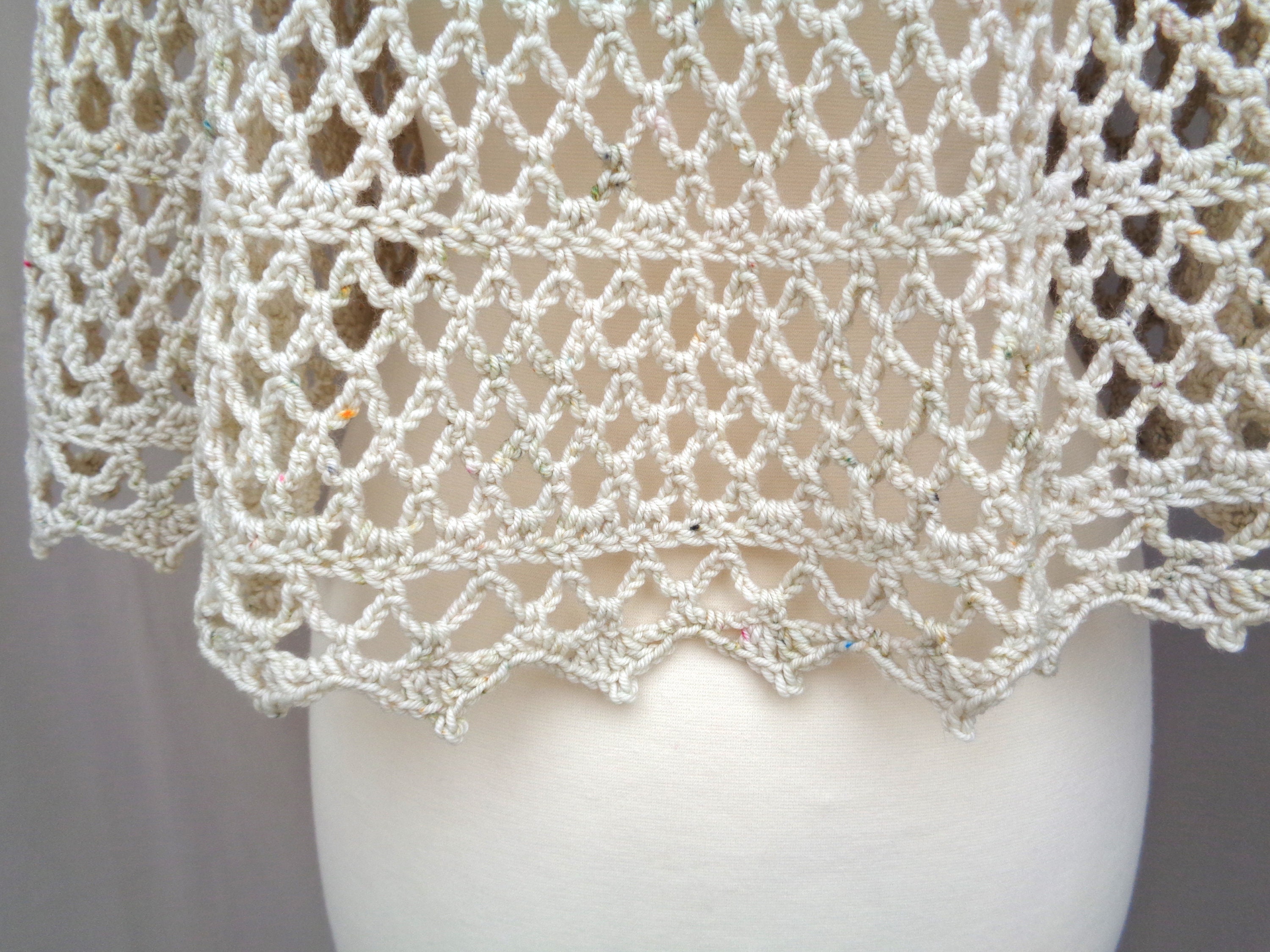 Mesh Lace Shawl Crochet Pattern Half Circle Shawl DK Weight | Etsy