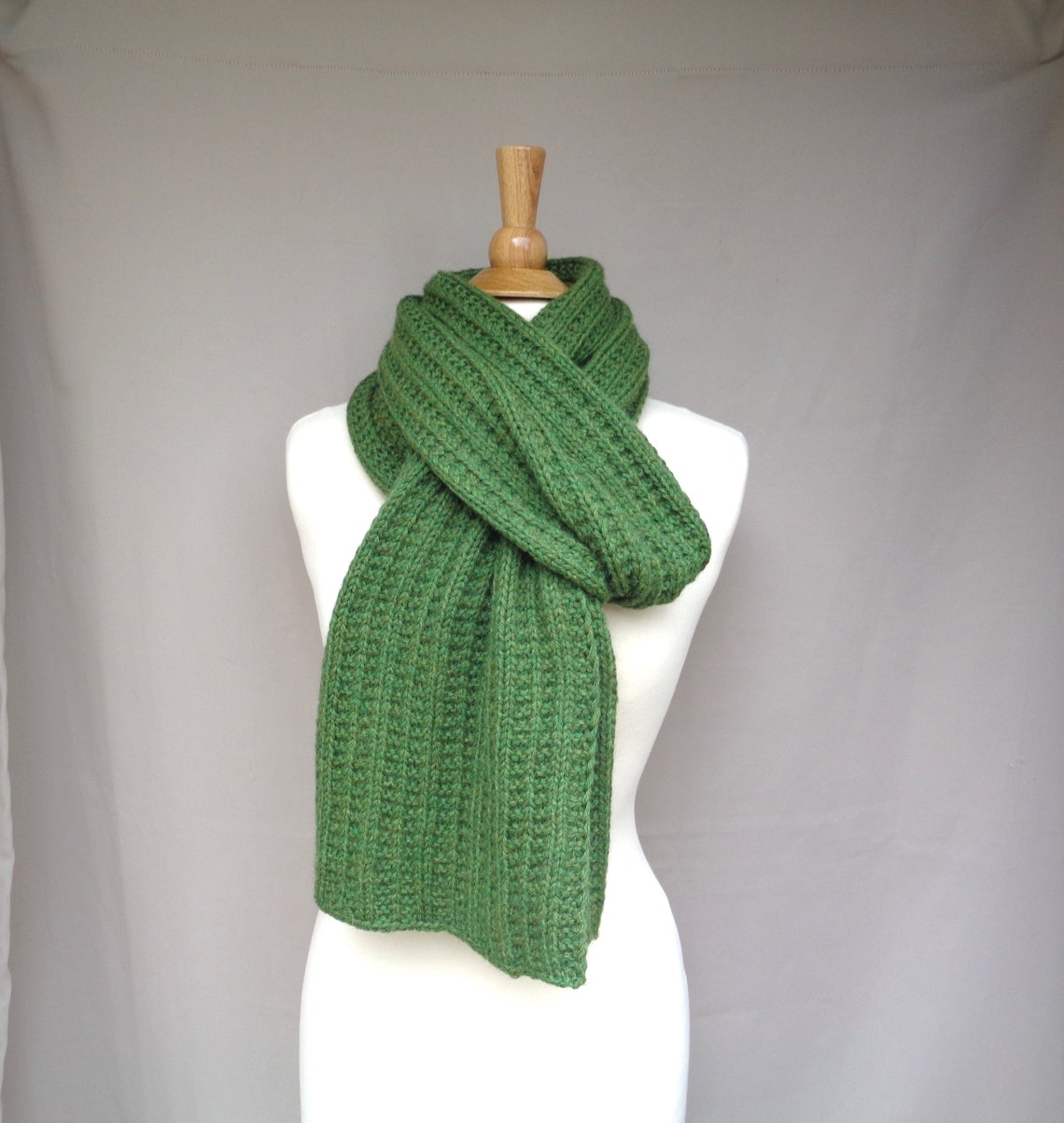 Textured Scarf Knitting Pattern, Wide Oversized, Aran Yarn, Men & Women ...