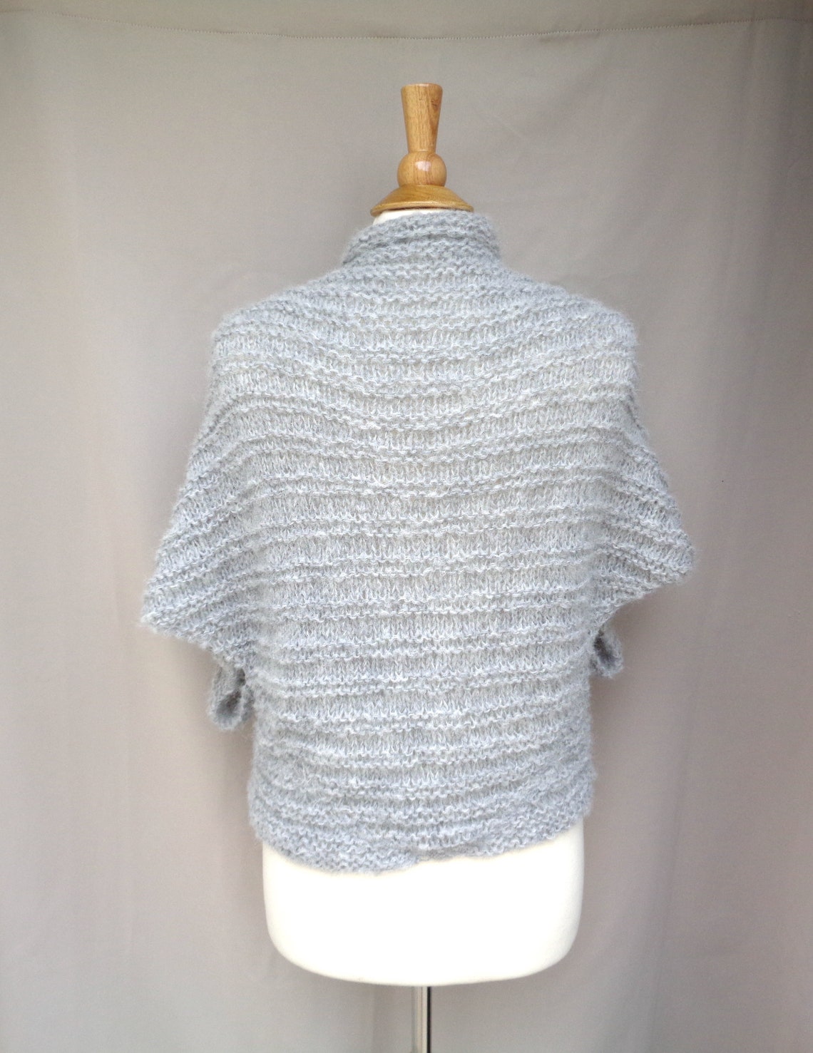 Simple Shrug Wrap Knitting Pattern Easy Knit Oversized | Etsy UK