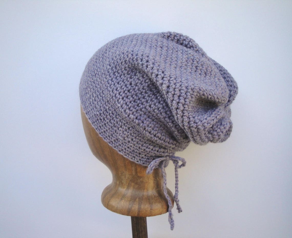 Scrunch Hat Easy Crochet Pattern Worsted Weight Yarn Slouchy - Etsy