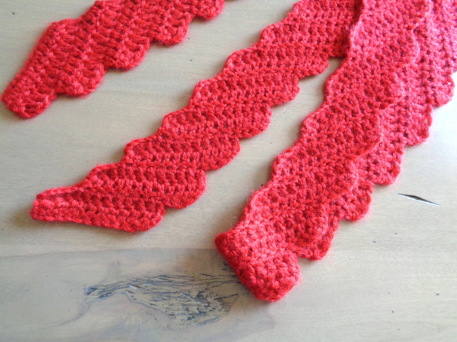 Zigzag Scarf Crochet Pattern Quick Easy Fast Worsted Yarn | Etsy