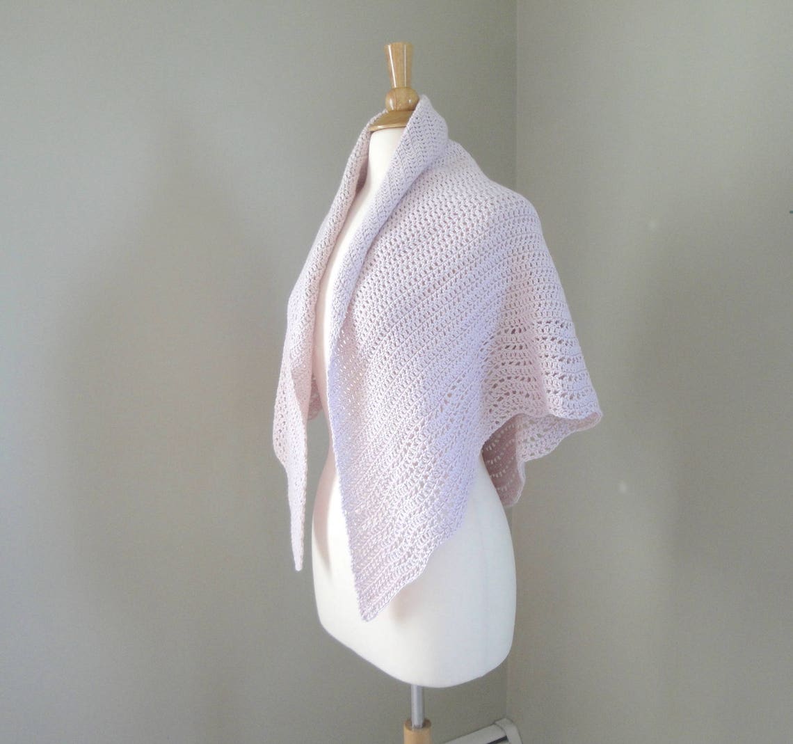Crochet Shawl Pattern, Crochet Pattern, Double Crochet, Scallop Lace ...