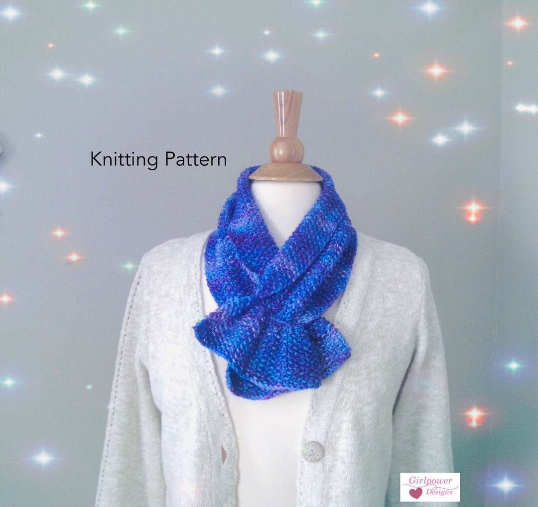 Ruffle Neck Warmer Scarf Knitting Pattern, Easy Confident Beginner ...