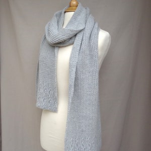 Wide Scarf With Twisted Rib and Cables Knitting Pattern, Extra Large ...