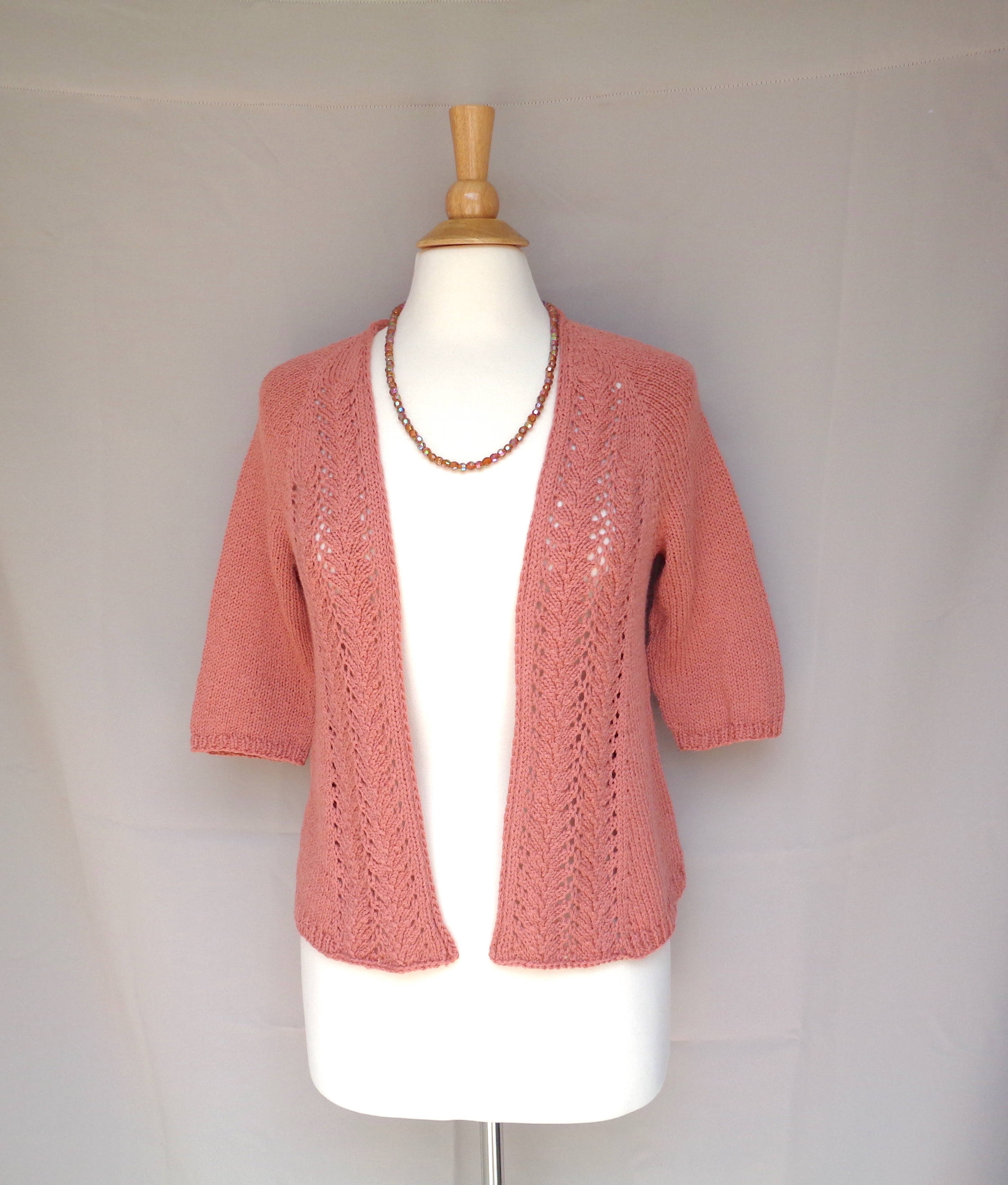 Open Front Cardigan Knitting Pattern Lace Front Raglan | Etsy