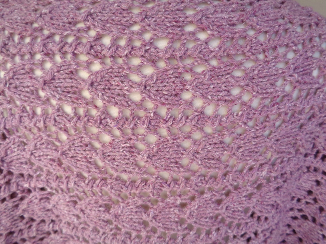 Snowdrop Lace Shawl Knitting Pattern Side to Side Oversized - Etsy