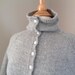Cowl Neck Cardigan Sweater With Colorwork Pockets Knitting Pattern ...