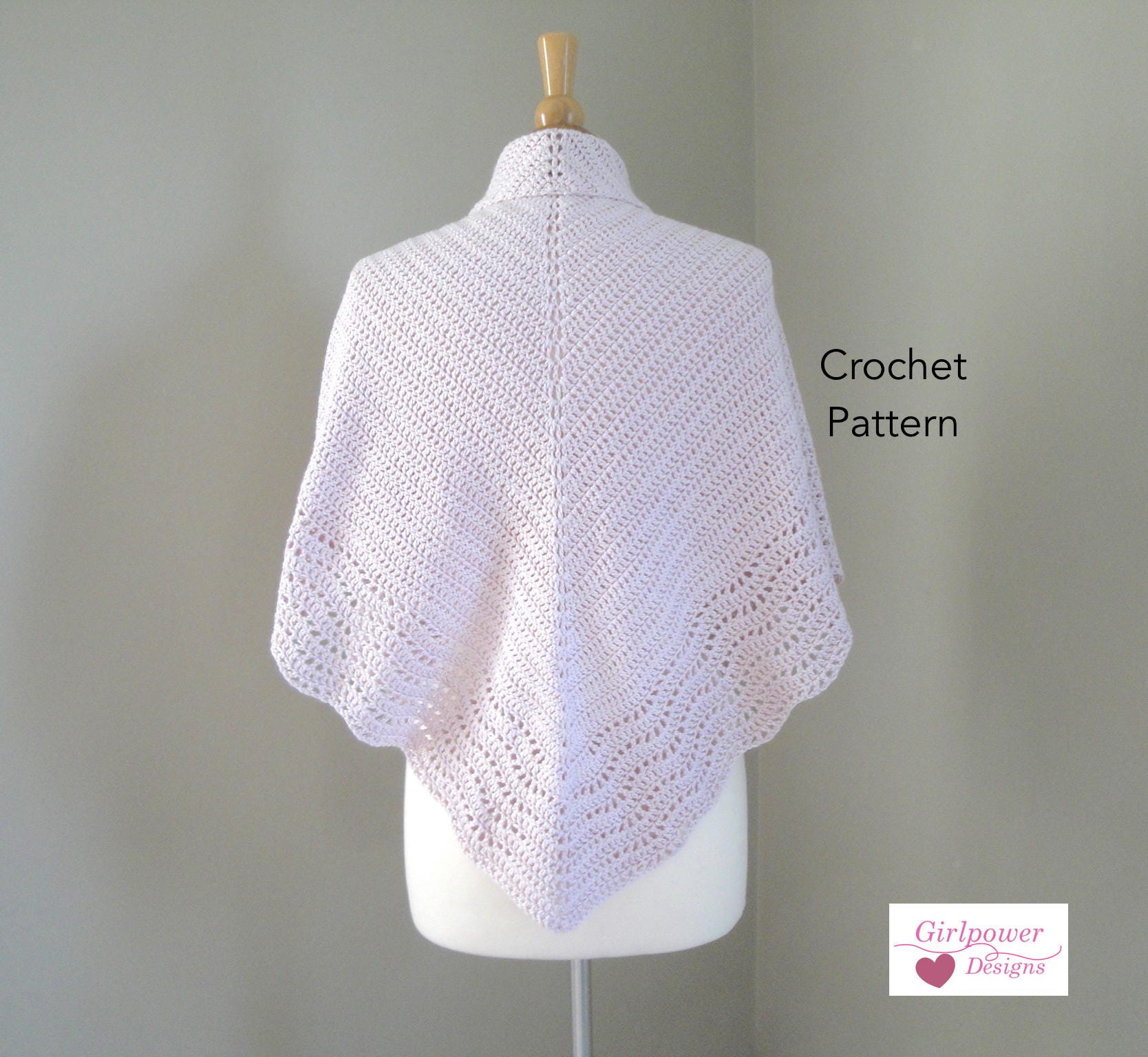 Crochet Shawl Pattern Crochet Pattern Double Crochet | Etsy
