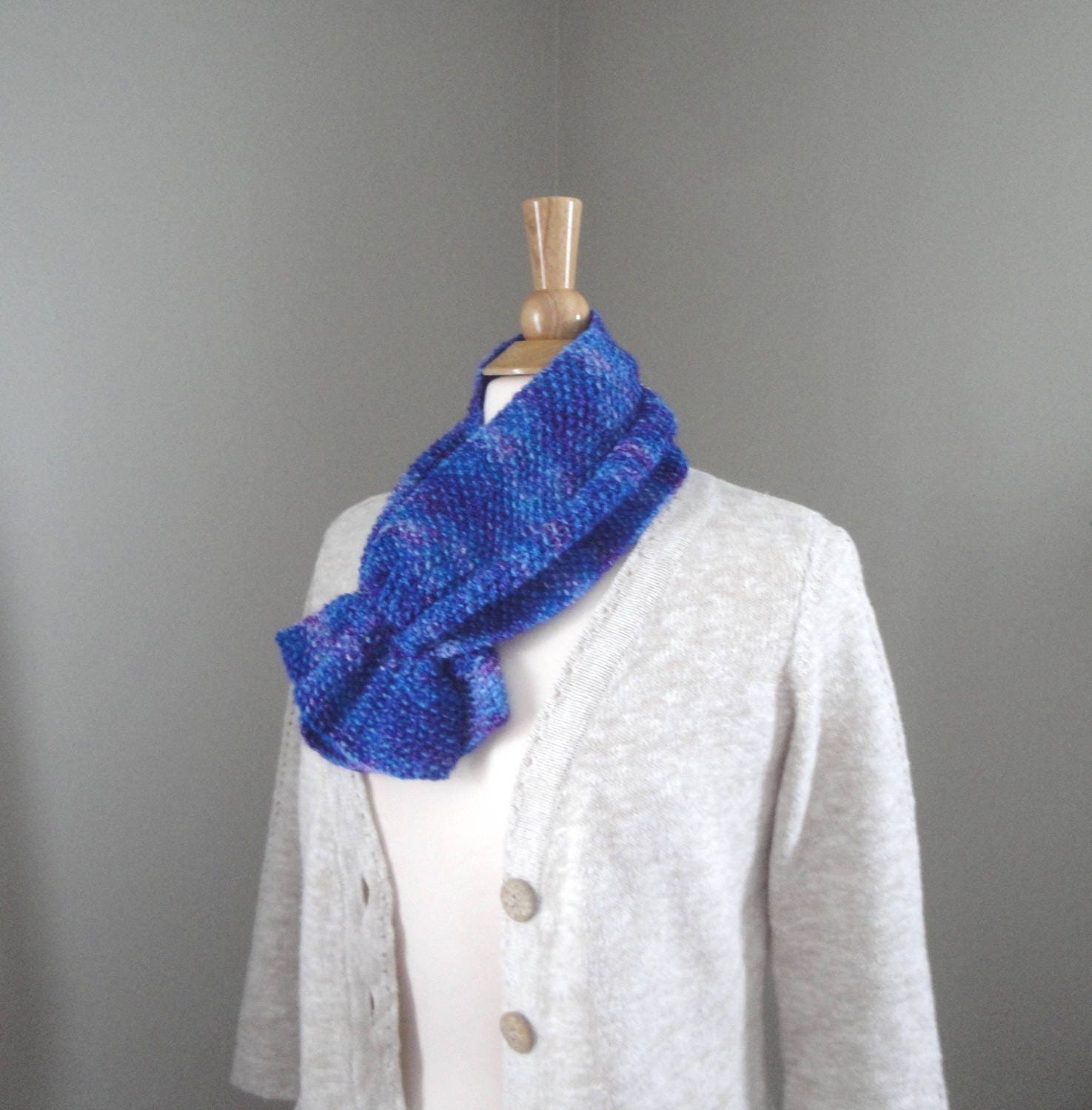 Ruffle Neck Warmer Scarf Knitting Pattern Easy Confident - Etsy