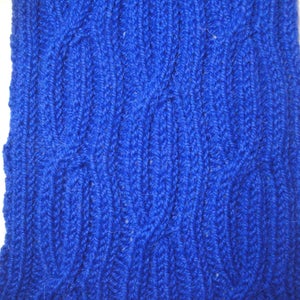 Reversible Cable Scarf Knitting Pattern, Cable & Rib Pattern, Long ...